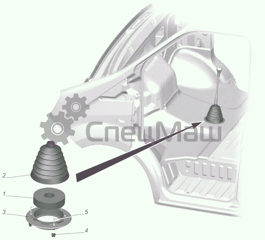 A21R23-5107001 Установка уплотнителей панели пола ГАЗЕЛЬ NEXT A65R32-40 ...